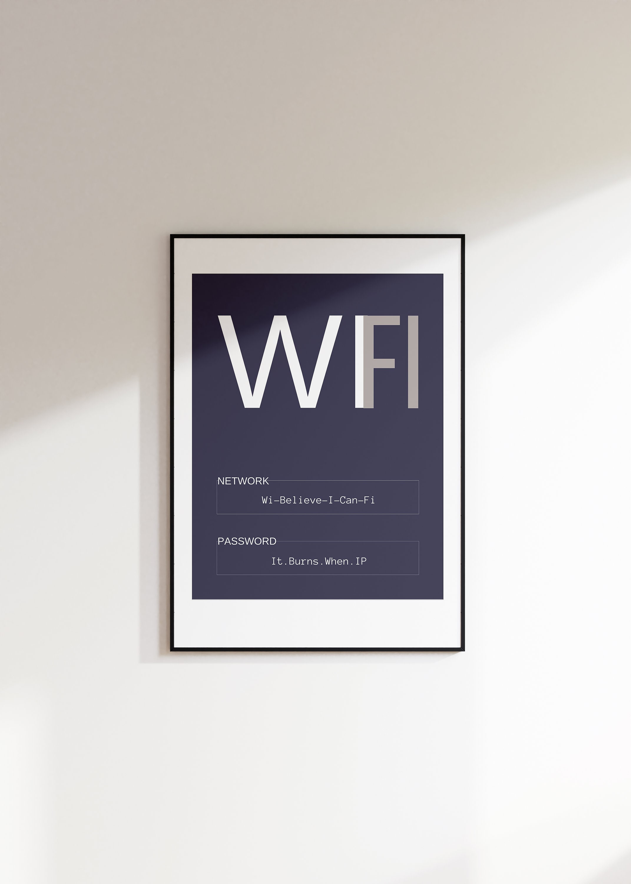 Wifi Connection Poster - Instant Download Printable With Editable ...