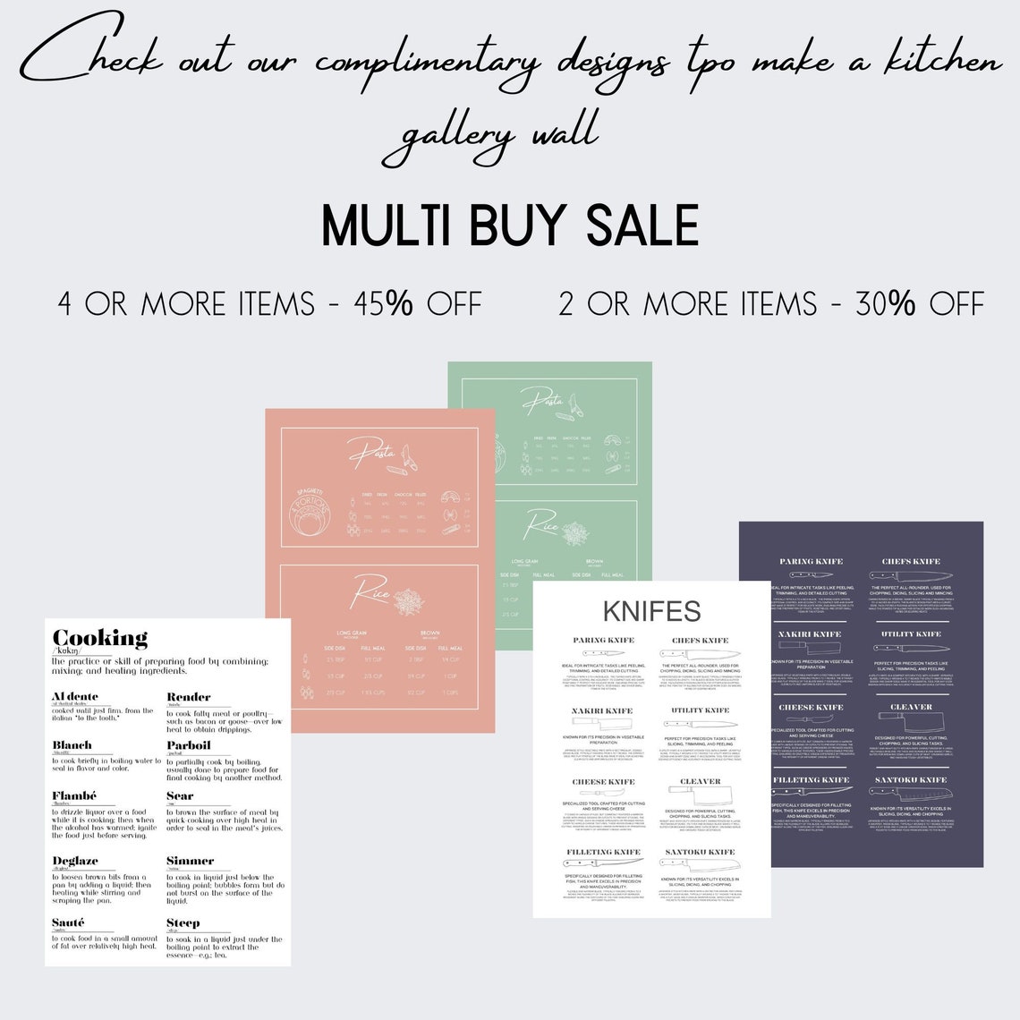 Kitchen Conversion Printable Wall Chart Guide for Cooking and Baking ...