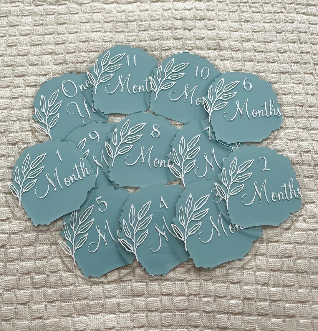 Monthly Milestone Disks Babies First Year - Etsy