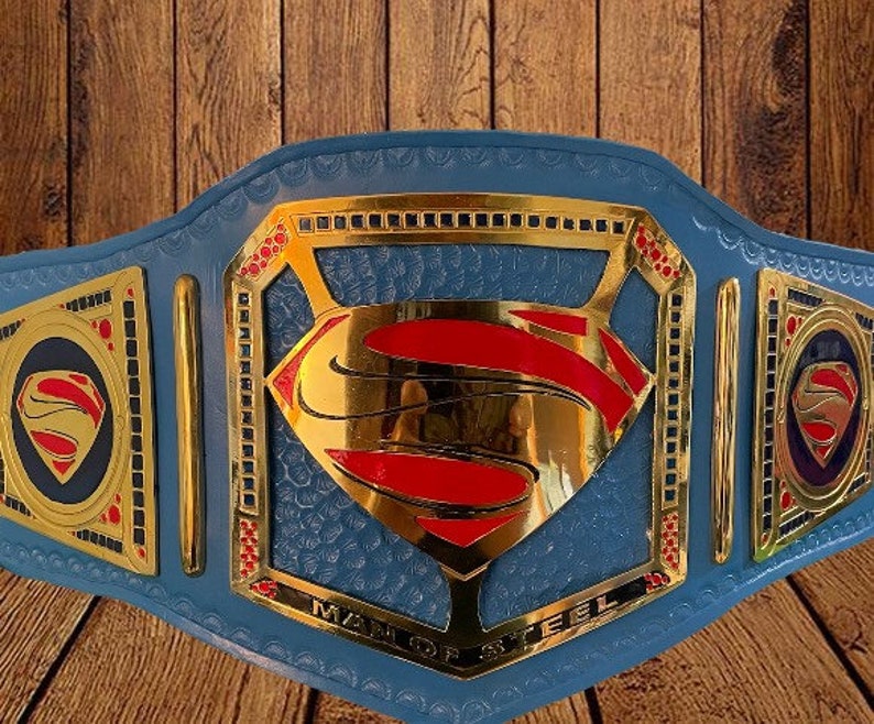 SUPERMAN WRESTLING BELTS Handmade - Etsy