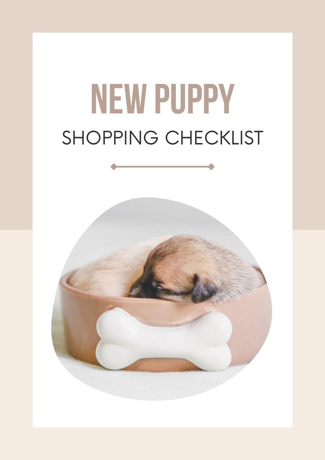 New Puppy Shopping Checklist,pup Essentials List,puppy Starter Kit ...
