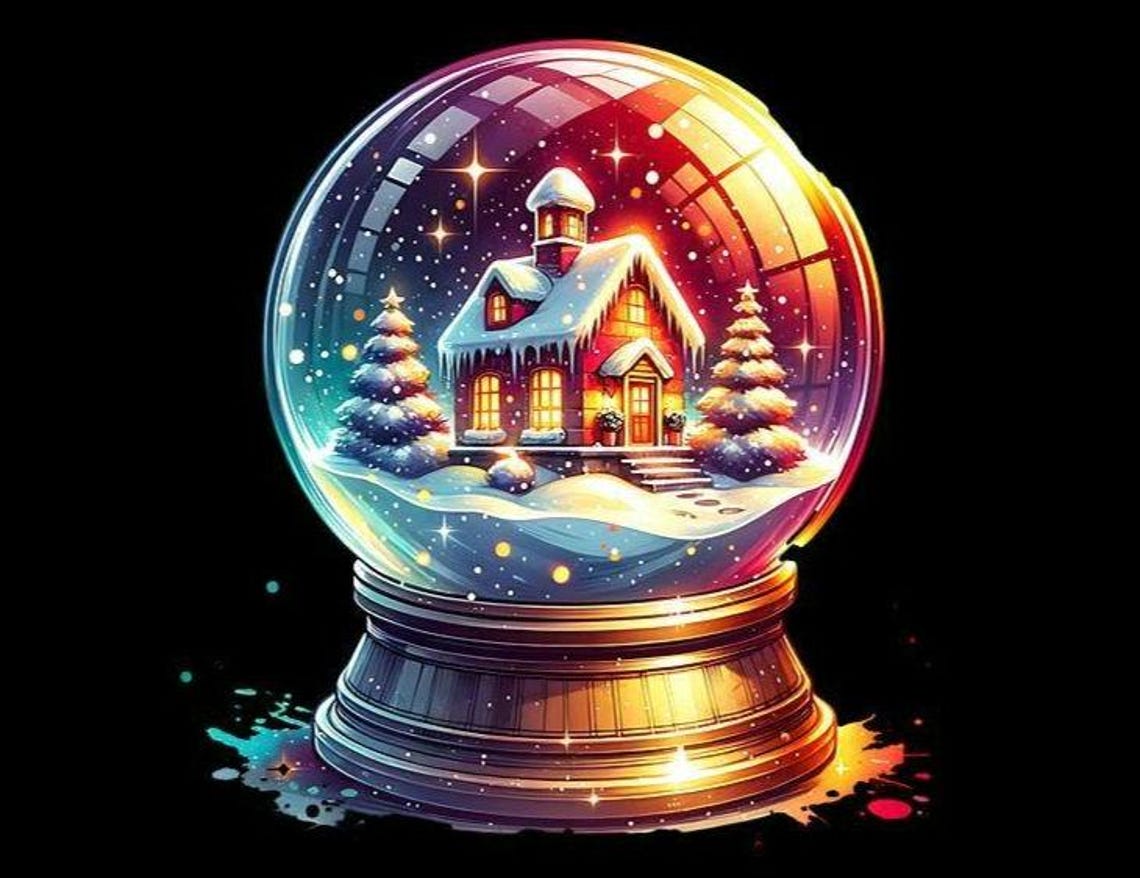 DIGITAL Download Snowglobes - Etsy