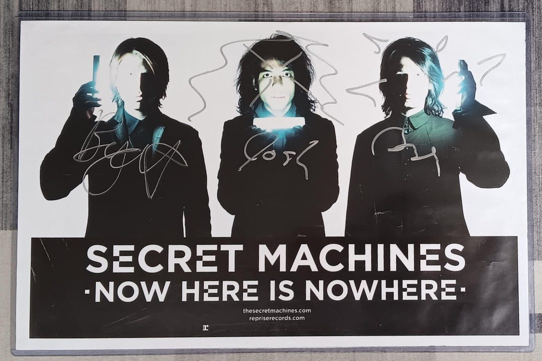 2004 Signed! Secret Machines [now Here is Nowhere] Promo Poster! - Etsy