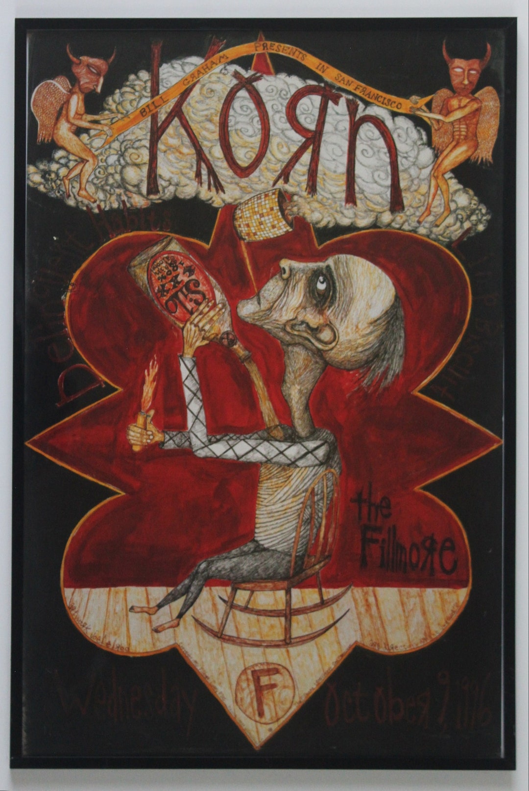 Vintage-1996 KORN Original Concert Poster! - Etsy