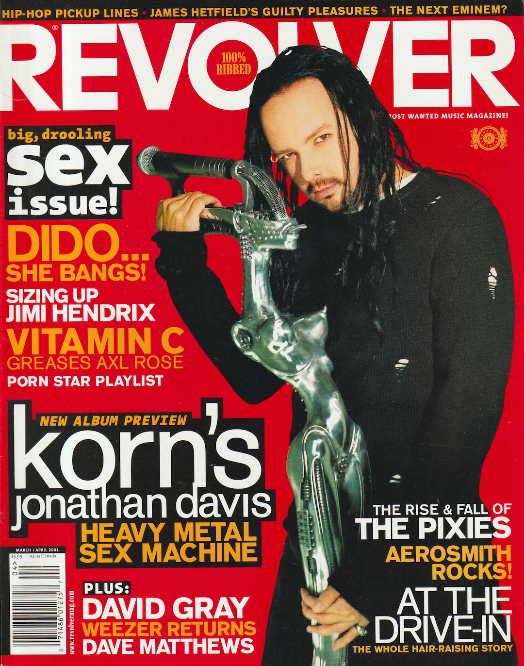 Mar/apr 2001 Revolver Magazine korn-jonathan Davis NM/M Condition - Etsy