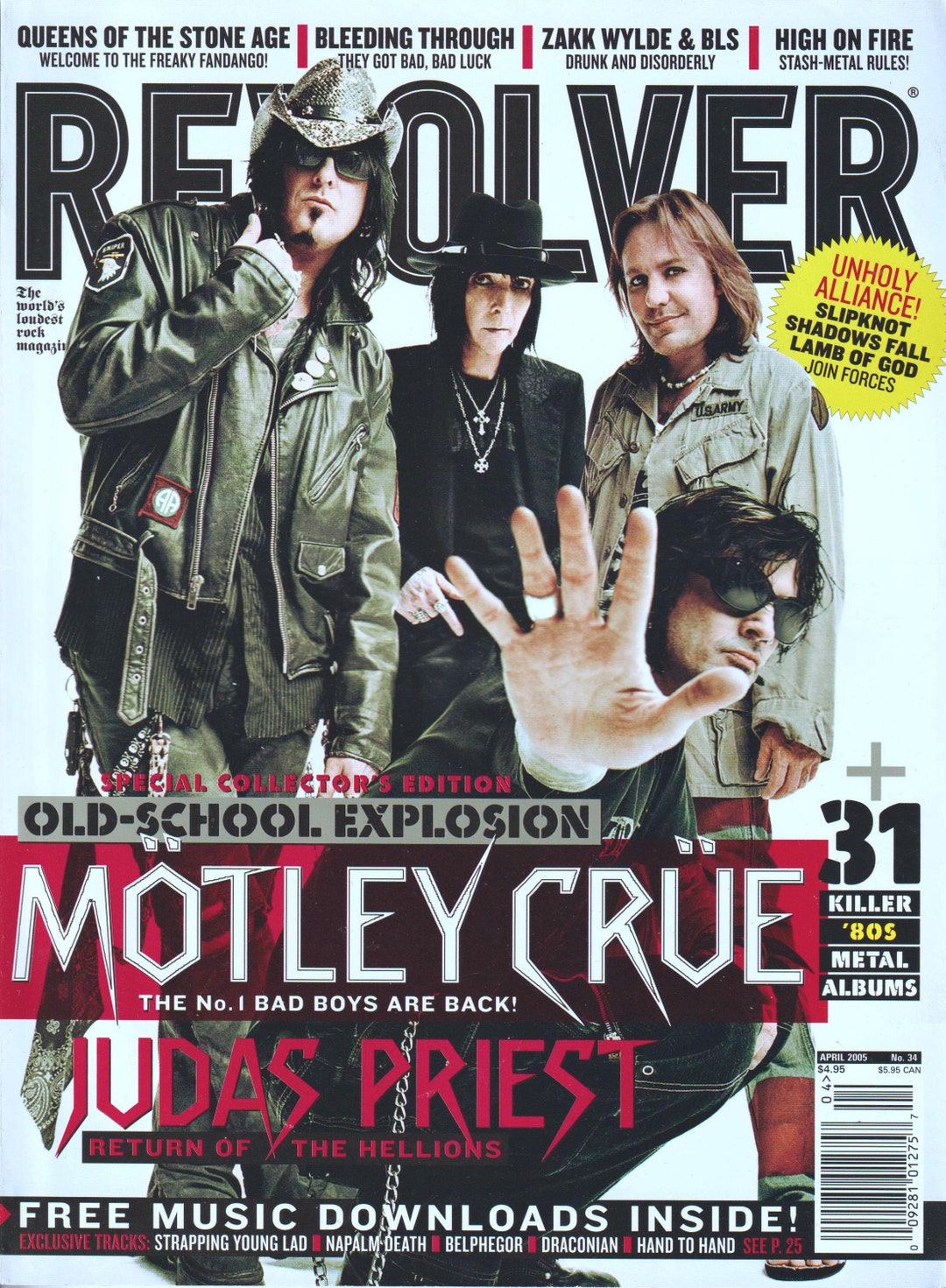 Mötley Crüe-revolver Magazine-no.34-april 2005mötley Crüe Cover-judas ...