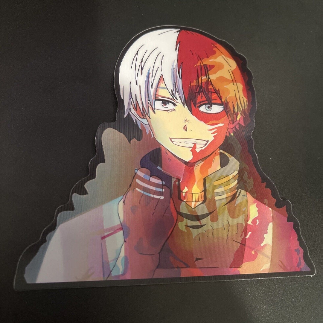 My Hero Academia Todoroki Motion 3d Stickers Manga Gift Stickers Anime ...