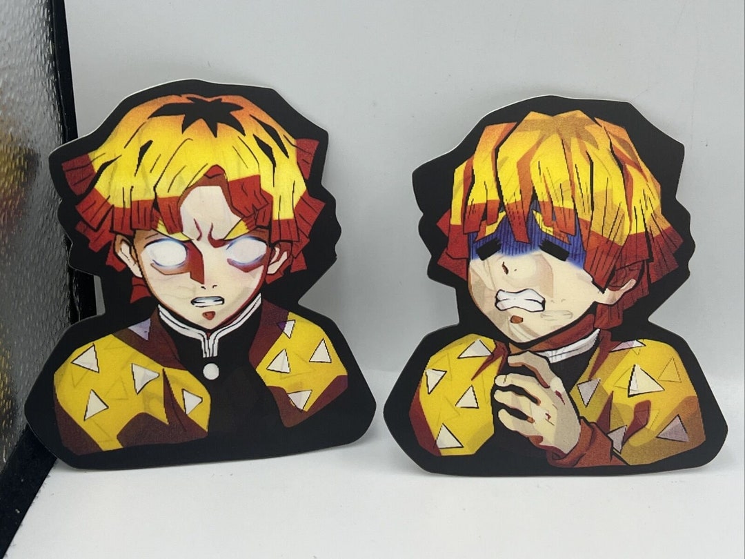 Demon Slayer Zenitsu Agatsuma Anime Lenticular Sticker 3d Motion Car ...