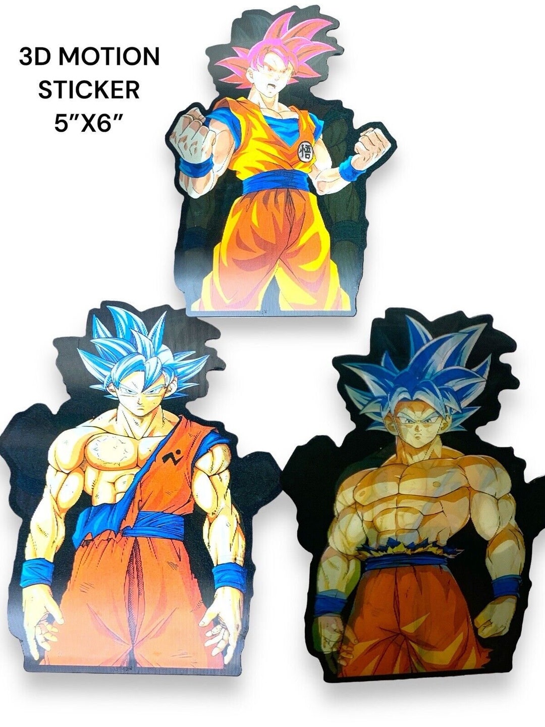 Super Saiyan Goku Kamehameha 3d Lenticular Motion Car Sticker Decal ...