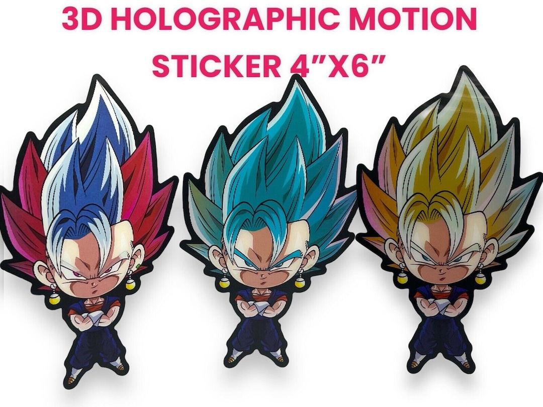 Super Saiyan Gogeta God Dragon Ball Super Anime 3d Lenticular Motion ...