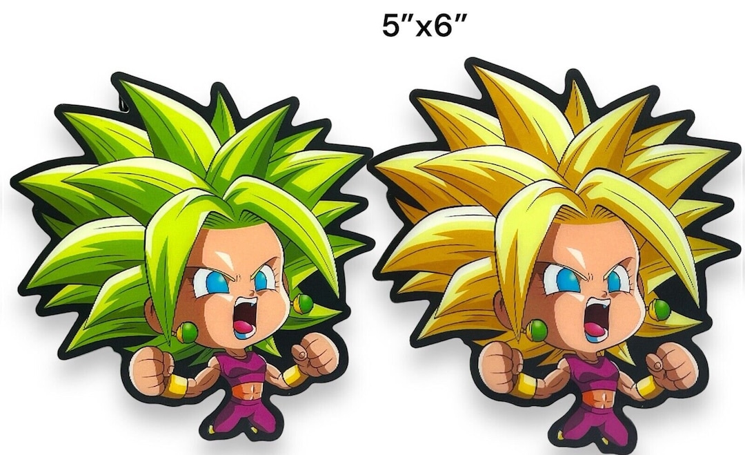 Kefla Waifu Chibi Dragon Ball Z 3d Lenticular Motion Car Sticker Decal ...
