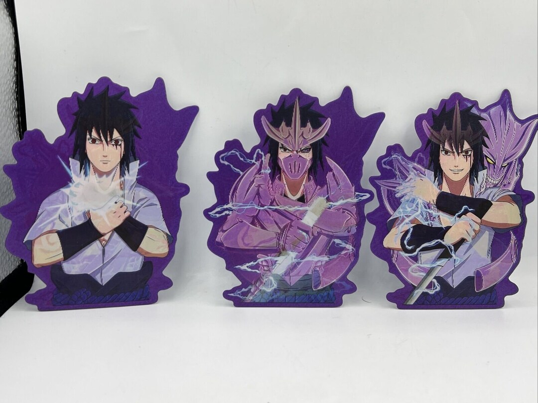 Sasuke Naruto Shippuden 3d Lenticular Motion Car Sticker Decal Peeker 4 ...