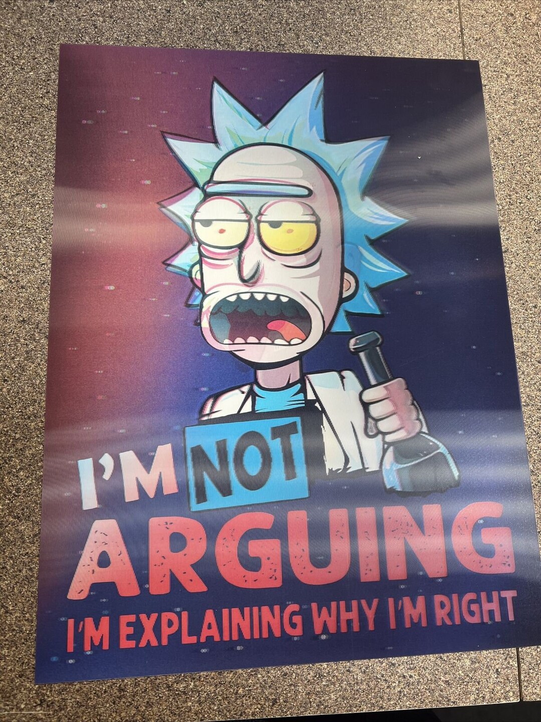 Rick & Morty Rick Drunk Rick Poster 3d 3 Poster in 1 15.5x11.5 ...