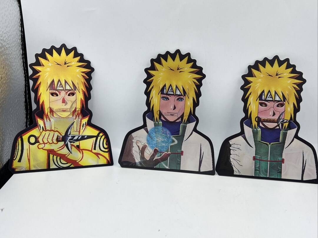 Naruto Shippuden Minato 3d Lenticular Window Car Peeker Sticker Decal ...