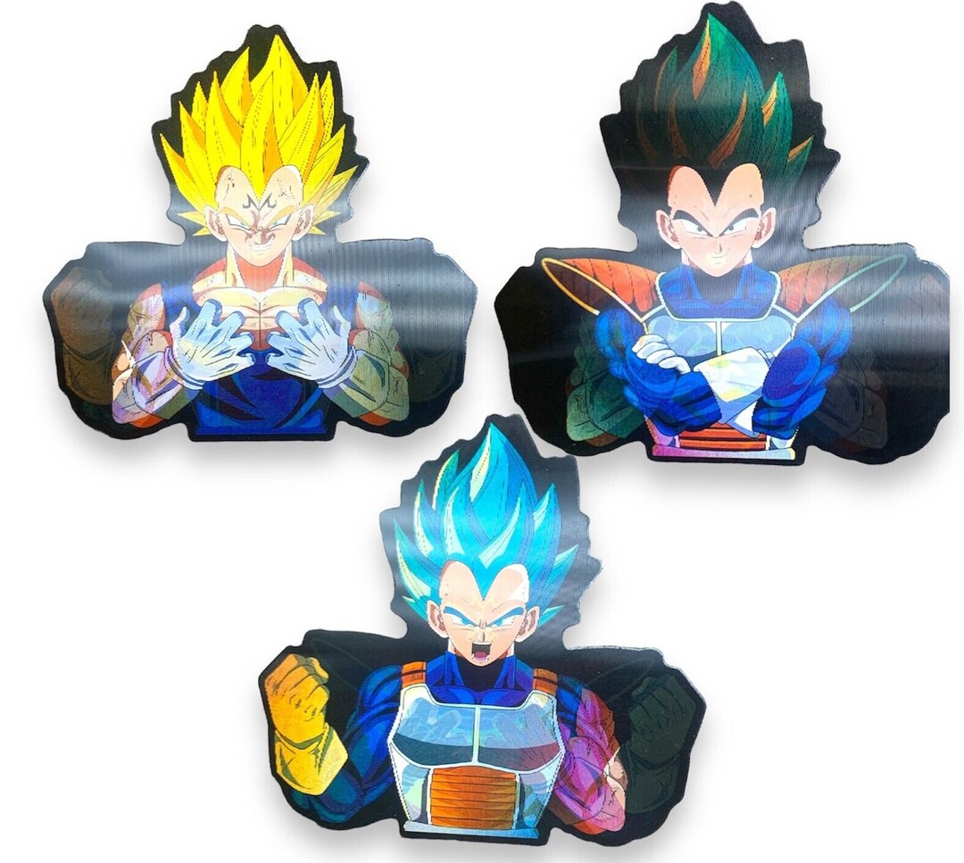 Majin Vegeta Dragon Ball Z 3d Lenticular Motion Car Sticker Decal ...