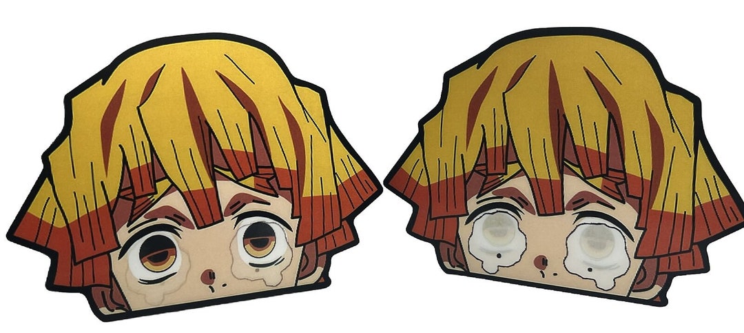 Demon Slayer Zenitsu Agatsuma Anime Lenticular Sticker 3d Motion Car ...