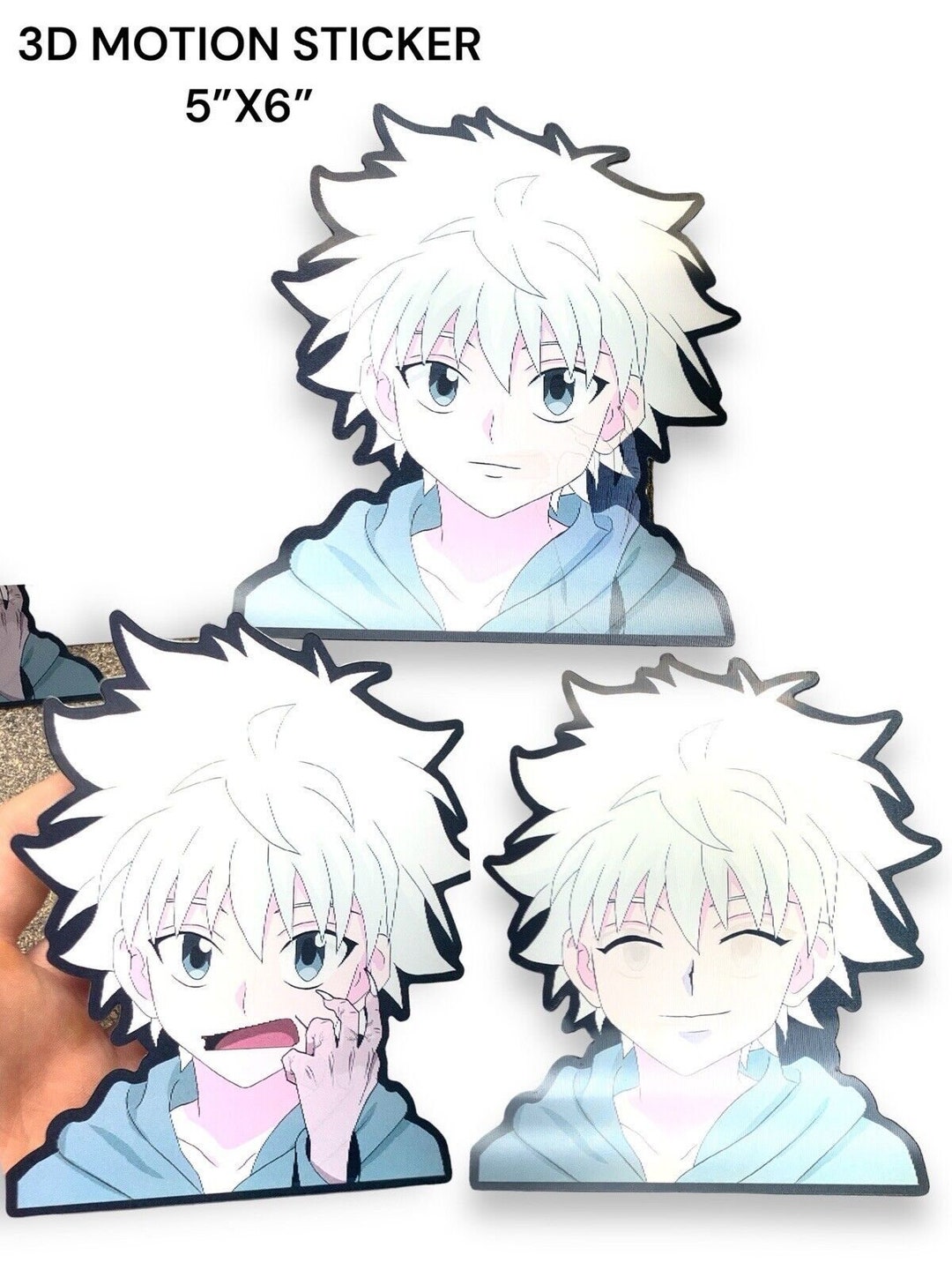 Hunter X Hunter Killua Zoldyck 3d Lenticular Motion Sticker Decal ...