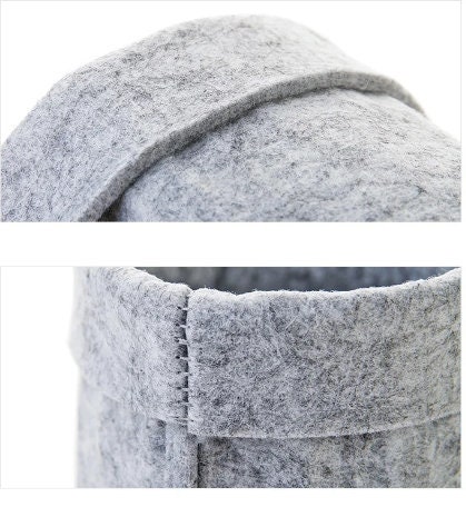Simple Style Desktop Felt Flower Pot Gardening Plant Container Bag ...