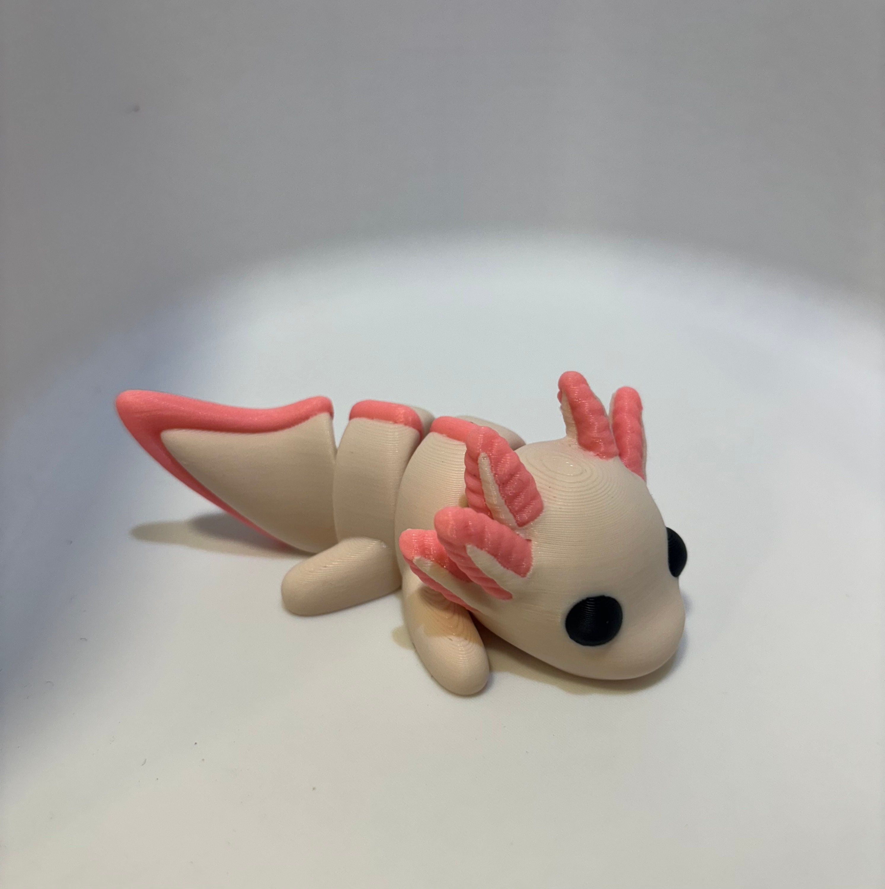 Lumilotle the Axolotl 3D Printed Axolotl Articulated Glow in the Dark ...