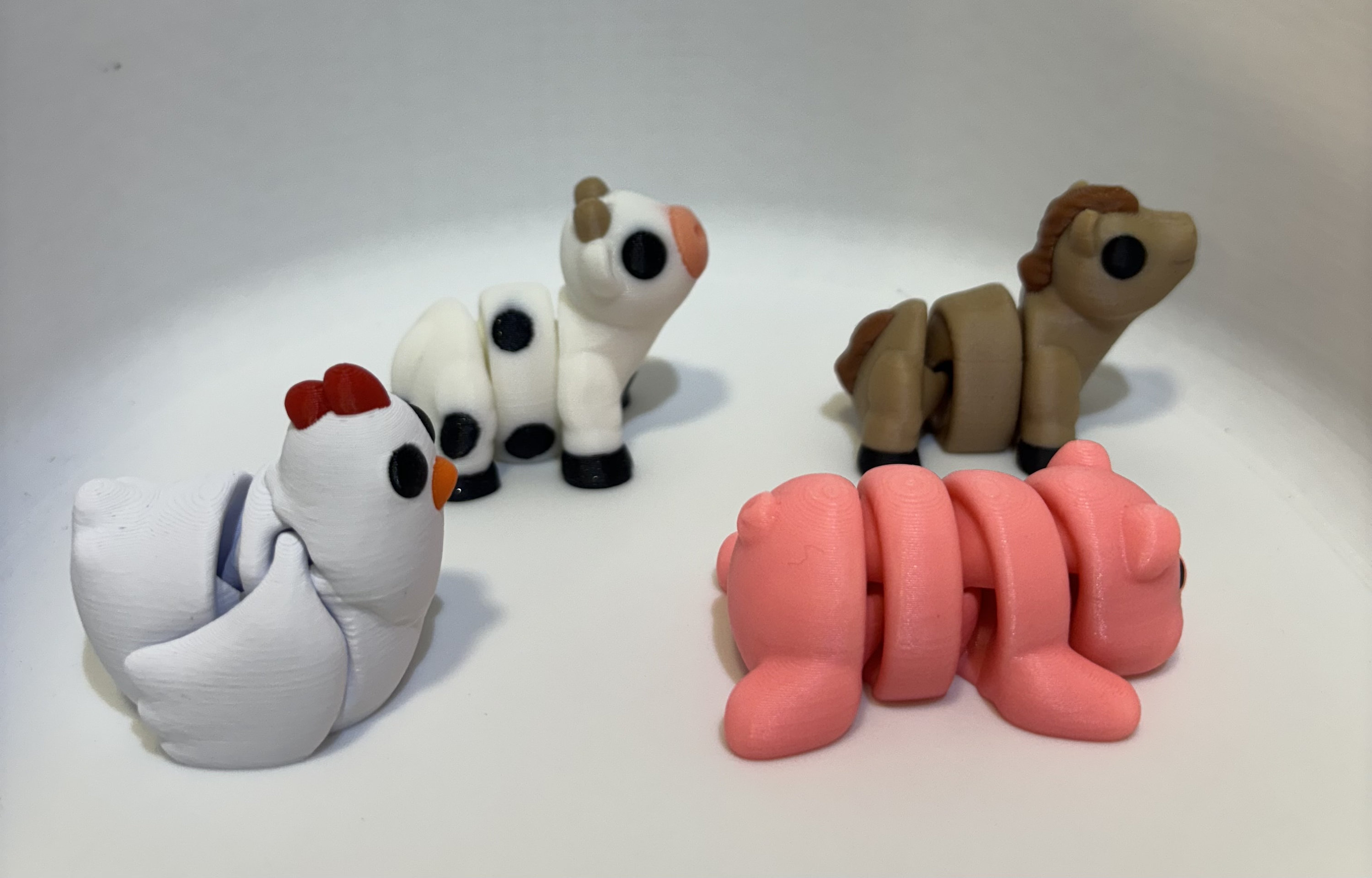 Barnyard Bundle | 3D Printed | Horse | Cow | Chicken | Pig ...