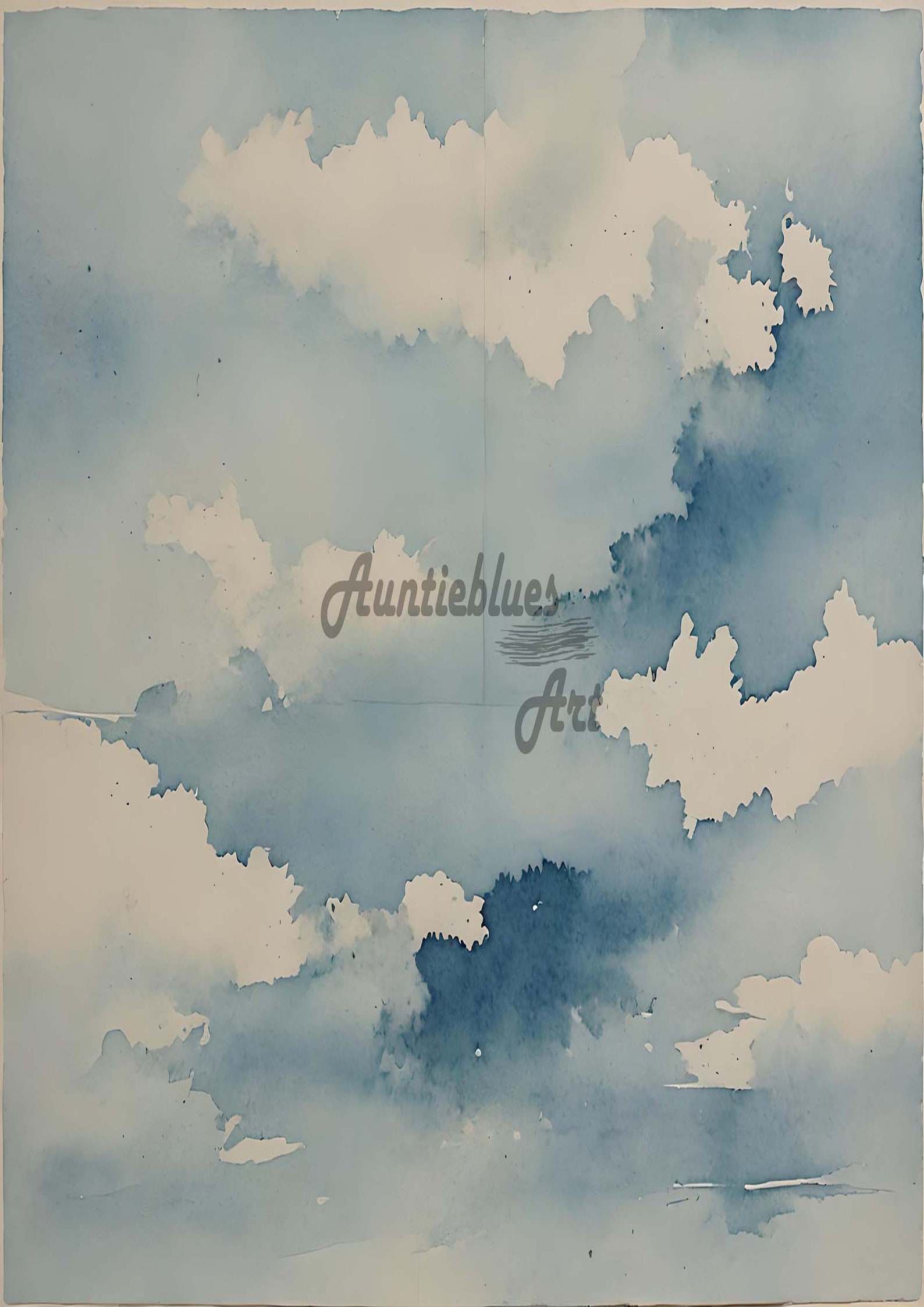 Watercolor Blue Paper. Grunge Watercolor Light Blue Printable Collage ...