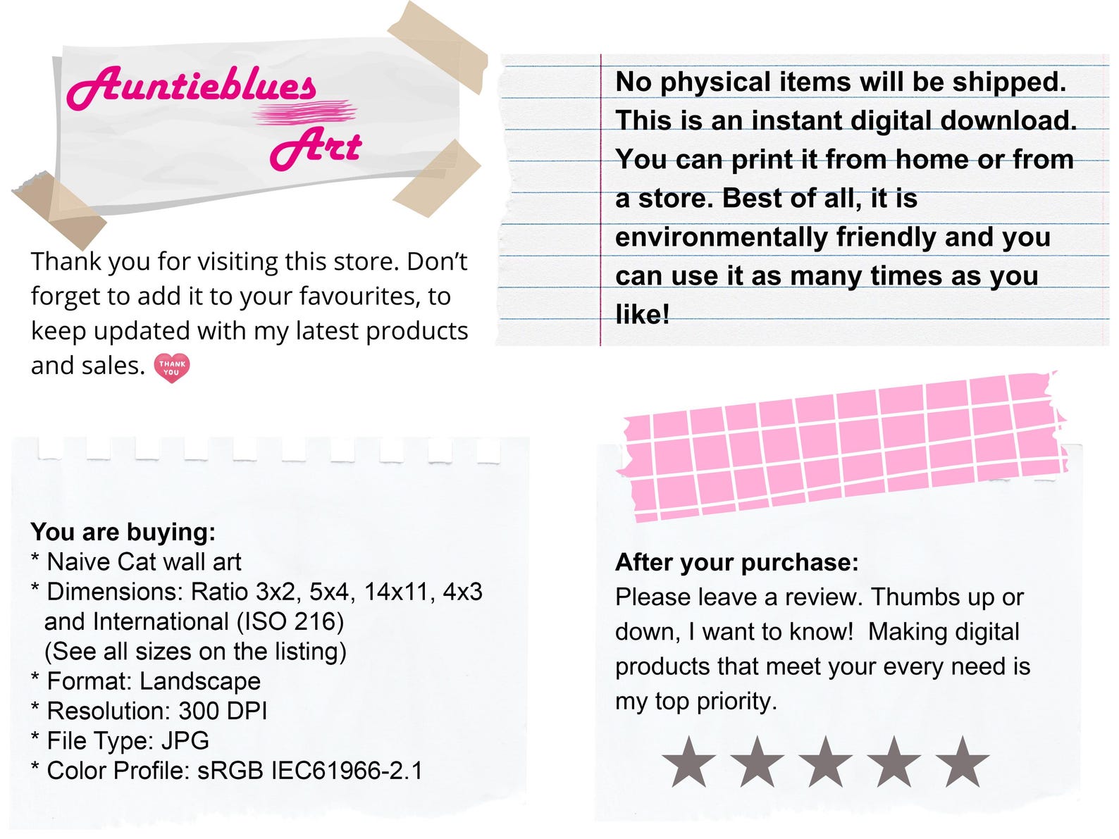 Folk Art Cat Painting. A Group of Cats Naive Art Print. Cat Fantasy ...