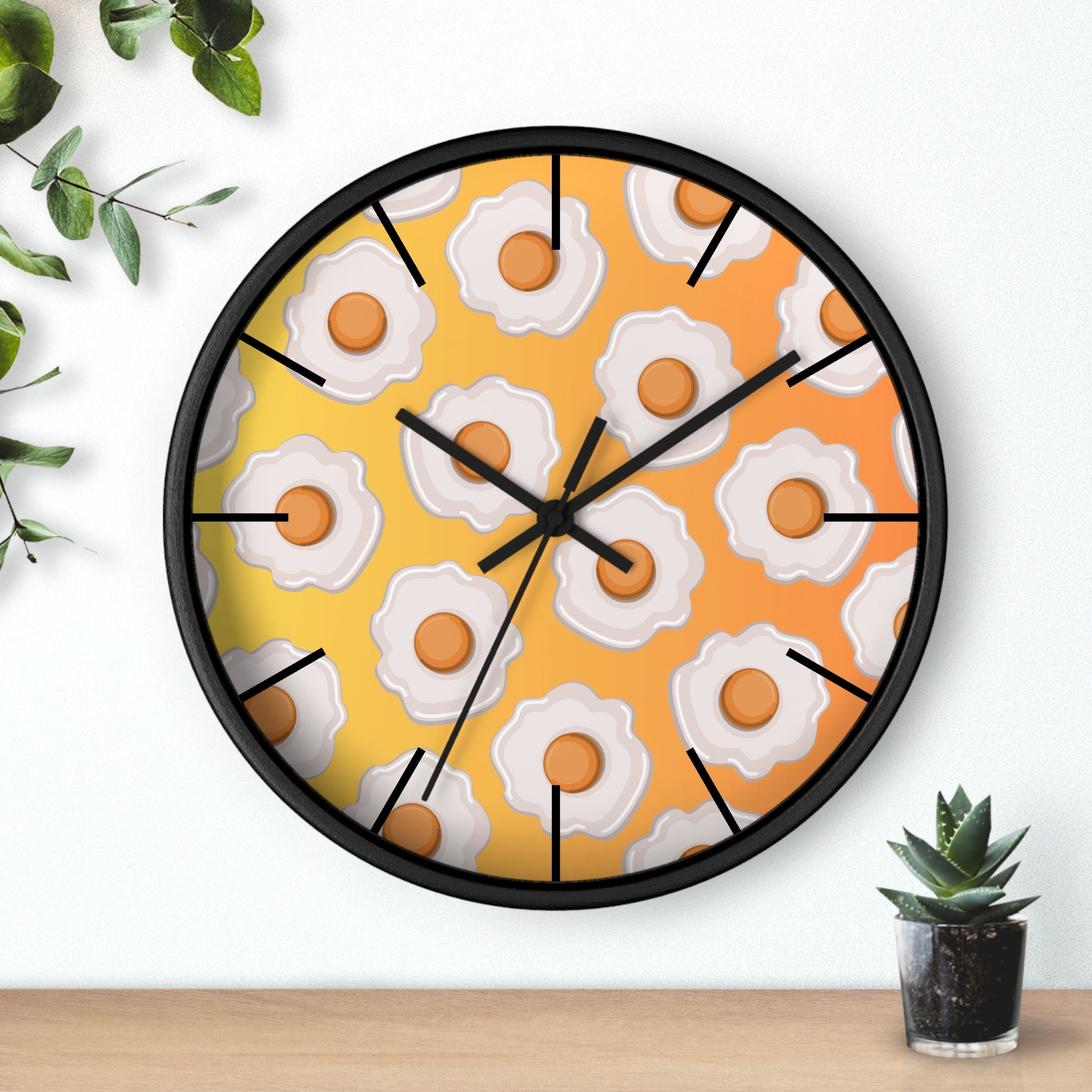 Kitchen Decor Breakfast Wall Clock Gift for Chef 10'' Clock Kitchen ...