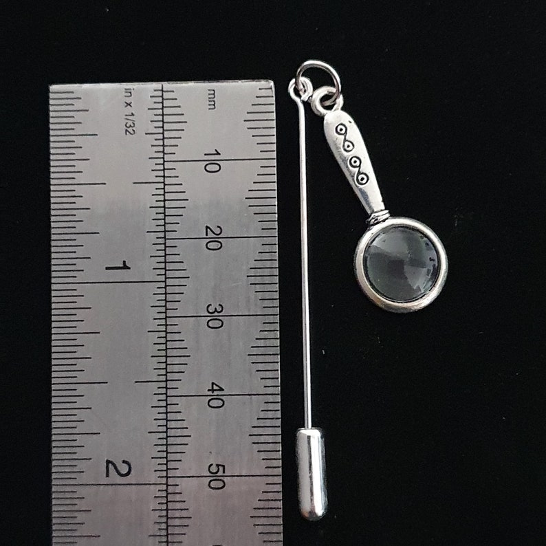 3 Optician Pins in Box Magnifying, Eye Chart, Glasses Ophthalmologist ...