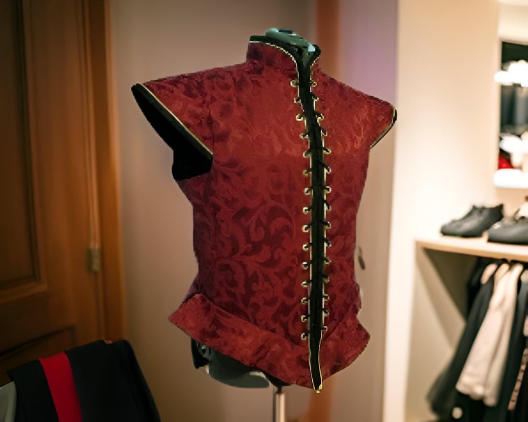Renaissance Elizabethan Brocade Tudor Medieval Period Cosplay Jerkin ...