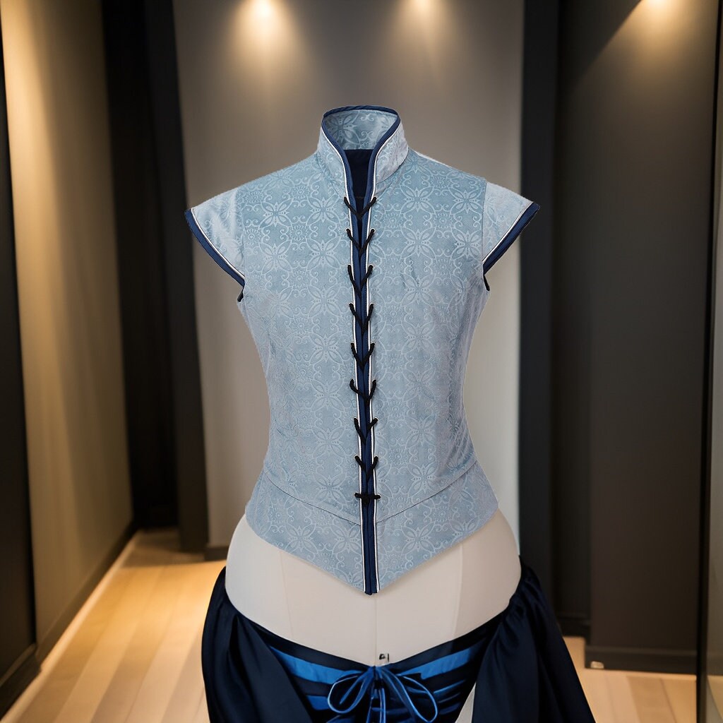 Renaissance Elizabethan Brocade Tudor Medieval Period Cosplay Jerkin ...