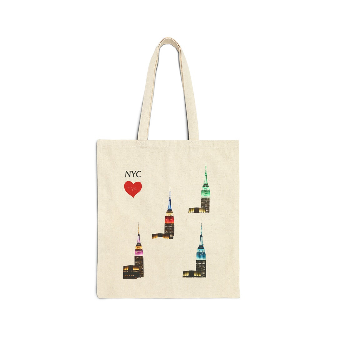 NYC Canvas Tote Bag, New York at Night, NYC Perfect Gifts. - Etsy