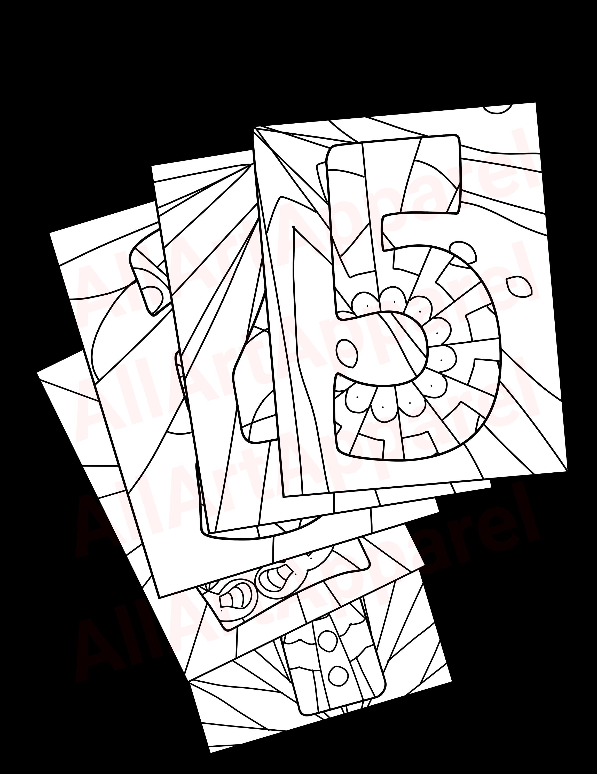 Printable Colouring Pages for Children, Counting 1 to 5, Art Learning ...