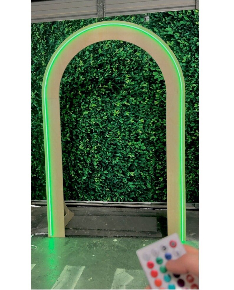 6ft LED Color-changing Wood Arch Backdrop Collapsible - Etsy