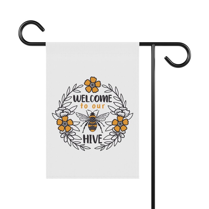 Garden & House Banner Bee Hive Flag Summer Honey Outdoor Decor Flag ...