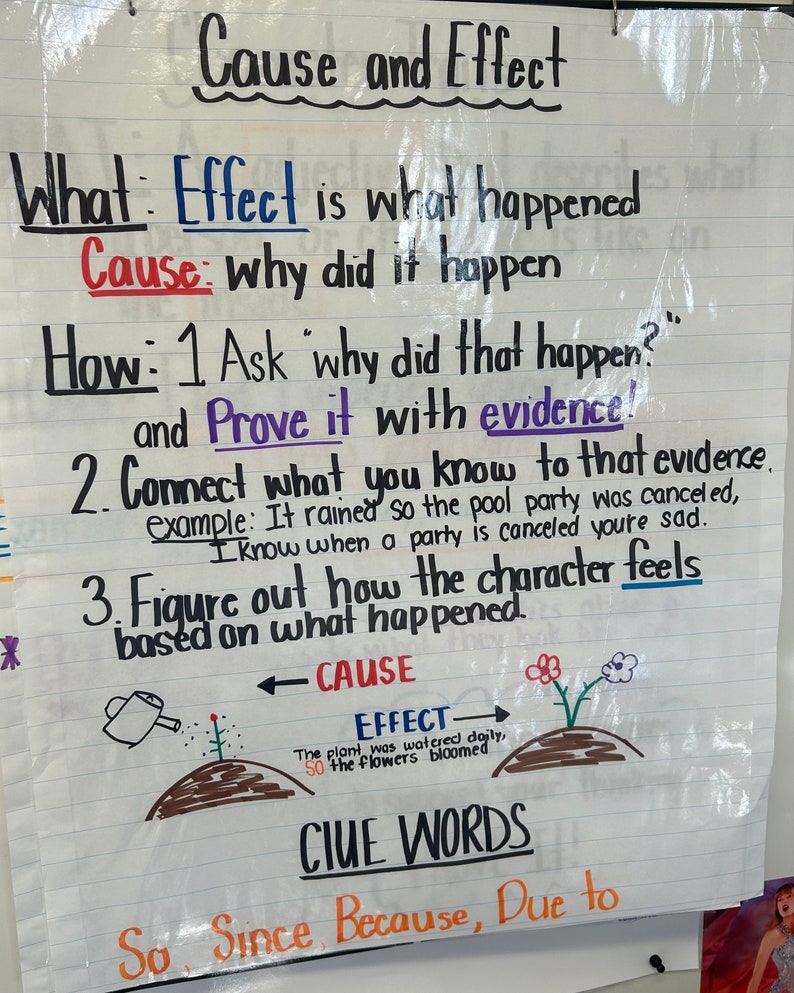 Cause and Effect Anchor Chart - Etsy