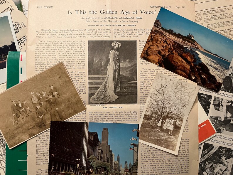 Genuine Vintage Mixed Ephemera Bundle - Etsy