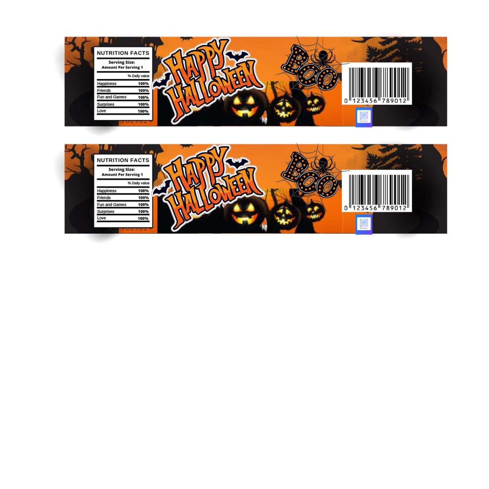 Personalized Halloween Chip Bags: Horror Movie Template (set of 4) - Etsy