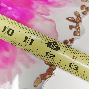 Pink Floral Tray With Gold Accents and Handles - Etsy