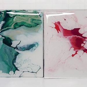 Multi-color Resin Coaster Set - Etsy
