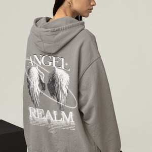 ANGEL HOODIE, Spirit Wear, Back Design Hoodie, Religious Hoodie ...