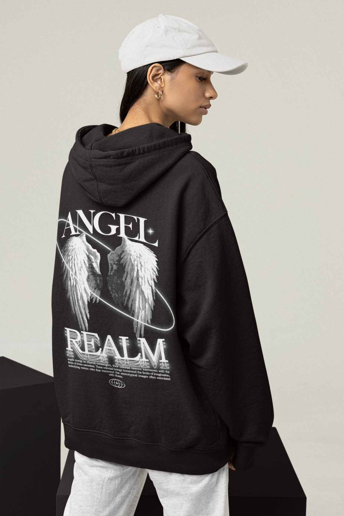 ANGEL HOODIE, Spirit Wear, Back Design Hoodie, Religious Hoodie ...