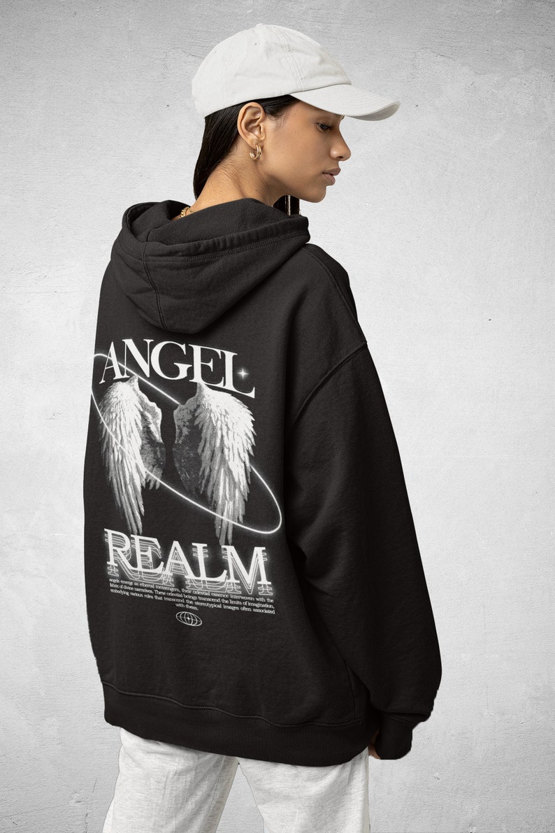 ANGEL HOODIE, Spirit Wear, Back Design Hoodie, Religious Hoodie ...
