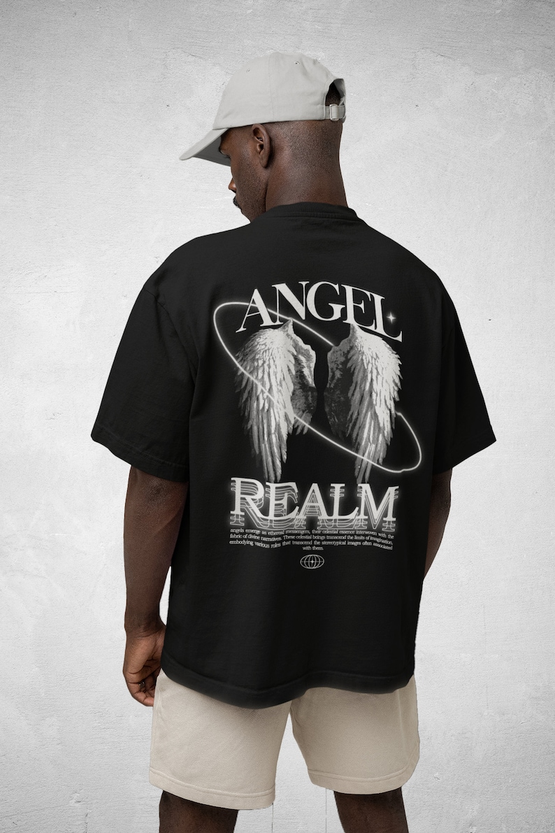 ANGEL WINGS OVERSIZED T-shirt - Unisex Street Style Clothing for Men ...