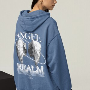 ANGEL HOODIE, Spirit Wear, Back Design Hoodie, Religious Hoodie ...