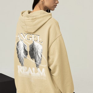 ANGEL HOODIE, Spirit Wear, Back Design Hoodie, Religious Hoodie ...