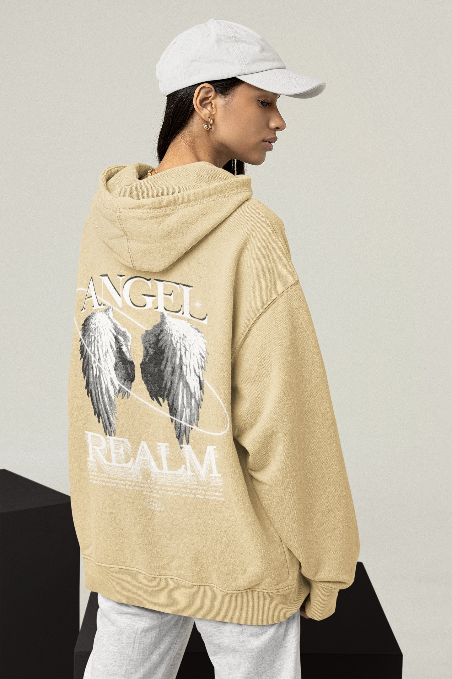 ANGEL HOODIE, Spirit Wear, Back Design Hoodie, Religious Hoodie ...