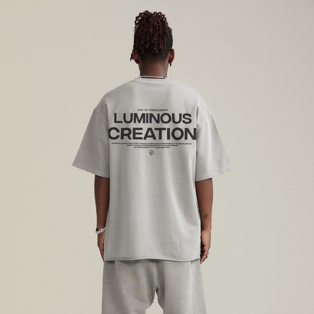 SIMPLE SOFT OVERSIZED Tee Shirt, Unique Shirt, Luminous Creation Desgin ...