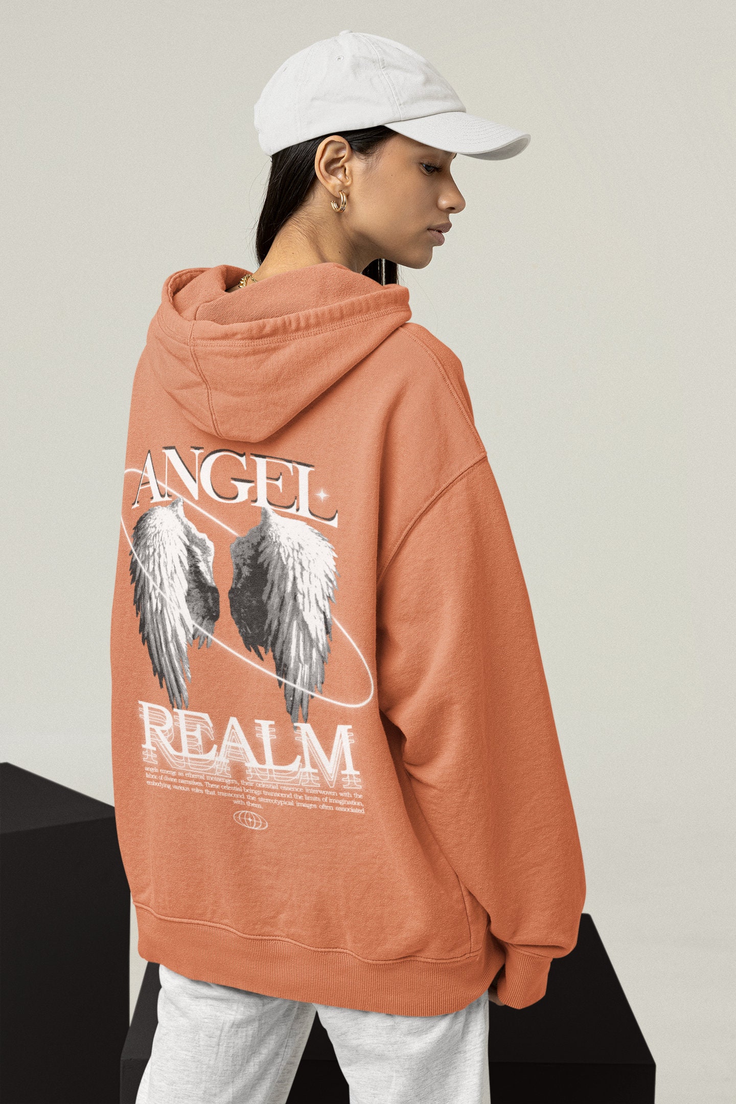 ANGEL HOODIE, Spirit Wear, Back Design Hoodie, Religious Hoodie ...