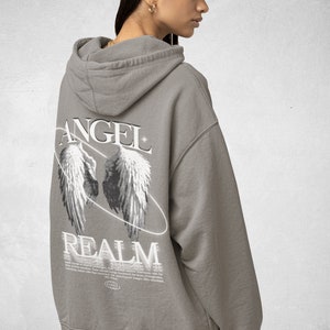 ANGEL HOODIE, Spirit Wear, Back Design Hoodie, Religious Hoodie ...