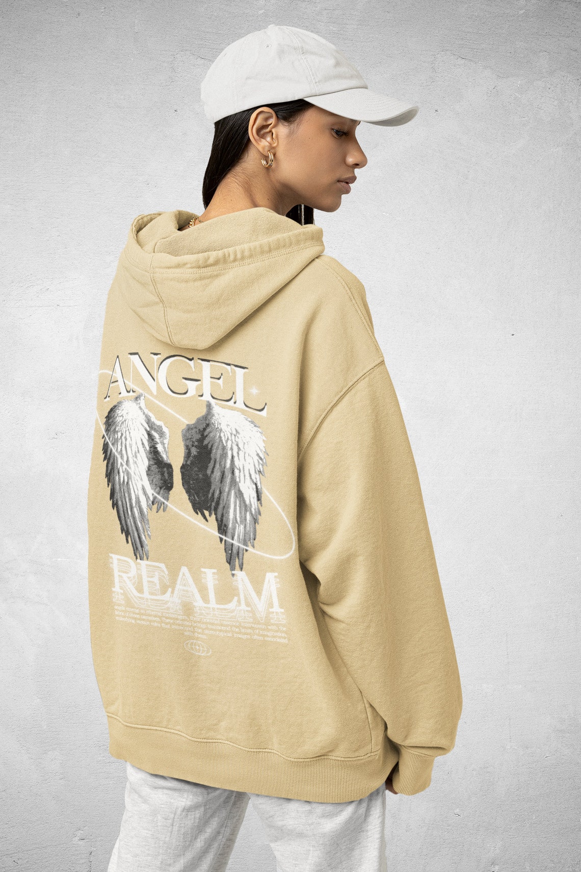ANGEL HOODIE, Spirit Wear, Back Design Hoodie, Religious Hoodie ...